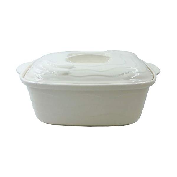 ホワイト/-/39-03-Z・誰でも簡単に冷蔵庫で漬けられる、ぬか漬け鉢・保管しやすい角型スタイル・簡単、美味しい、手軽にできる乳酸菌たっぷりのスローフード。・サイズ：27cm×17cm×13cm　素材：陶器製・生産国：日本製　四日市ばんこ焼