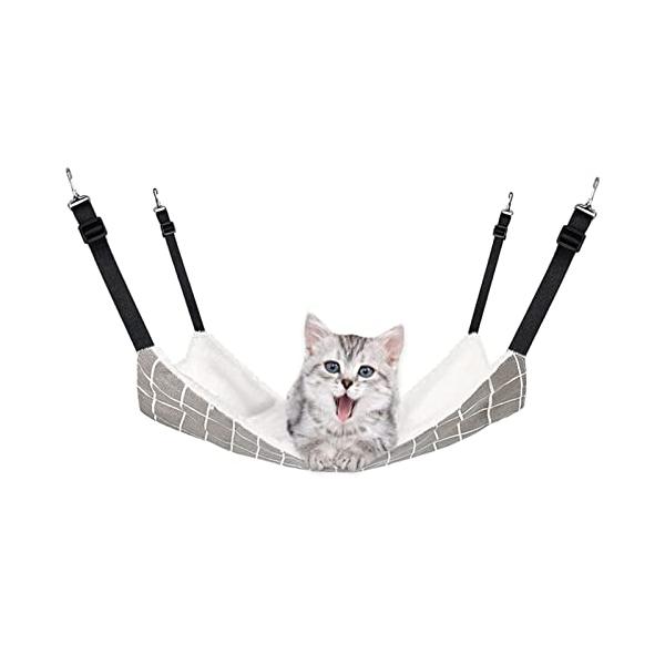 グレーグリット/M/J・Size:MColor:グレーグリット・1.製品仕様冬夏両用の猫ハンモック、10kgまでの荷重に耐えられます。M展開 サイズ： 約48ｘ38ｃｍ。・2.優れた素材一面が柔らかい素材でふわっふわの暖かい冬用です。もう一...