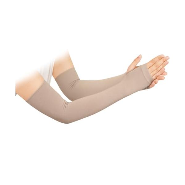 カジュアルベージュ/Free Size/75313・Color:ベージュFlavorName:ロング丈・パッケージ個数:1・シャントを締め付けず、低刺激でやさしく保護できるアームカバーです・締め付けずズレにくい・シルク配合で低刺激・UPF5...