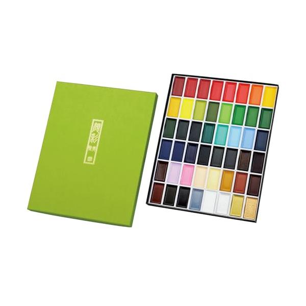48色セット48色/235×17×295mm/KUMC20-48V・Style:48色セット・パッケージ個数:1・溶けが速くて色鮮やかな顔彩水彩・絵てがみ、絵画、イラストなど様々な用途にお使い頂けます・48色セット 外装サイズ235×17×...