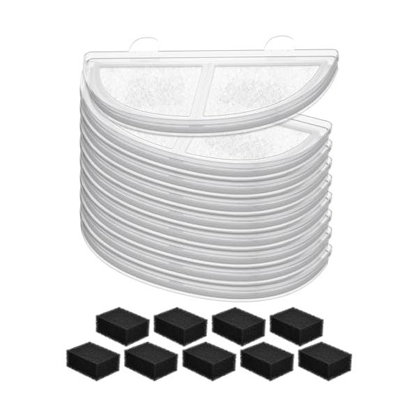 ホワイト/-/WF20&amp;CF20・対応機種ペット用自動給水器WF20、CF20に適合する犬 猫 水フィルター・軟水化フィルター三層高機能フィルターが抜け毛、嫌な臭いや水の中有害な重金属をしっかりろ過し、いつでもキレイでサラサラな水質...