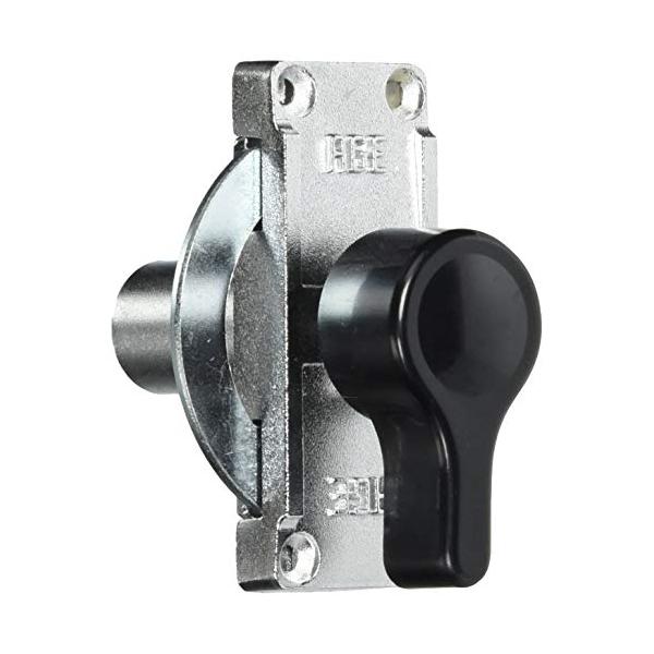 コンパクトブラック シルバー/-/2722・引戸の戸先用。取付が簡単な面付けタイプ・左右兼用。左右勝手は本体上下を替えて取付けて。・取付け場所を選ばないコンパクトなツマミで施解錠できます。・適応扉厚:25~30mm