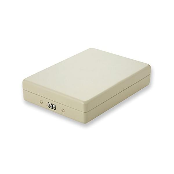 カジュアルアイボリーホワイト/A5/SB100・Size:A5・パッケージ個数:1・大事なものの保管や共有スペースでの貴重品管理に・A5サイズ対応・お好きな番号に設定できるル錠付き・付属のセキュリティワイヤーで持ち出し防止・引き出しや金庫の...