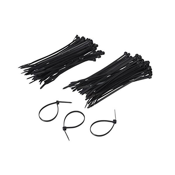 屋外用屋外用(黒)/250mm/NBO-250MM・Size:250mm・パッケージ個数:1・製造国：中国・用途：屋外のケーブル・電線の固定・結束・バンド寸法 長さx幅x厚さ(mm)：250x4.8x1.3・最大結束径：60mm・ループ引張...