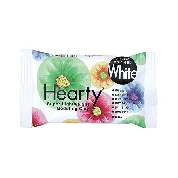 ホワイトホワイト/40g/301251・Size:40gStyle:ホワイト・リニューアル 新しくなったハーティクレイ・本体サイズ：W145mm×H85mm×D20mm/容量：40ｇ・成分：微小中空球樹脂、繊維、無機粉、合成糊材、保存材、防...