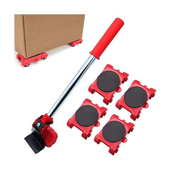 タイプ1レッド/レギュラー/Prod-it1-177・Style:タイプ1・パッケージ個数:1・家具を軽々持ち上げて楽ちん移動可能です。テコの原理を利用して約5分の1の力で持ち上げられます。