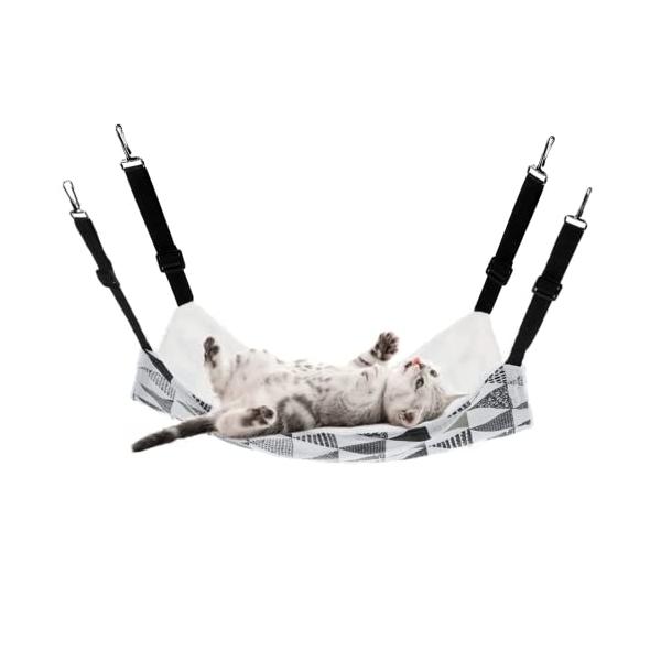 グレー/M/J・Size:MColor:グレー・1.製品仕様冬夏両用の猫ハンモック、10kgまでの荷重に耐えられます。L展開 サイズ： 約58ｘ48ｃｍ、M展開 サイズ： 約48ｘ38ｃｍ。・2.優れた素材一面が柔らかい素材でふわっふわの暖...