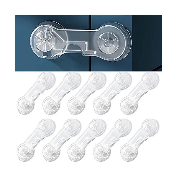 透明/タイプ1/-・Size:タイプ1・商品情報この製品セットには、10 個の安全ロックが含まれています。サイズ：10×3.8cm、色: 透明。・赤ちゃん安全対策赤ちゃんやこどものいたずら防止、安全対策に利用できます。いたずらや誤飲防止に大...