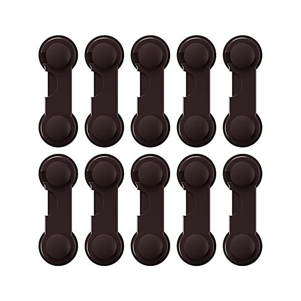 ワンタッチ 安全ロック10個/10個入り/-・Color:ワンタッチ 安全ロック10個Size:10個入り・【安全対策】赤ちゃんやペットのいたずら防止、大きな地震の際に食器棚やキッチンの引き出しが開か ないように！・【設置簡単】強力テープの...