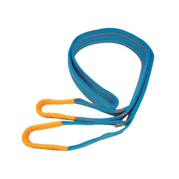 幅75mmブルー/3.0m/4E75X3・Size:3.0mStyle:幅75mm・パッケージ個数:1・仕様:両端アイタイプ・サイズ:幅75mm×長さ3m×厚み9mm・最大使用荷重:3.2t・材質:ポリエステル