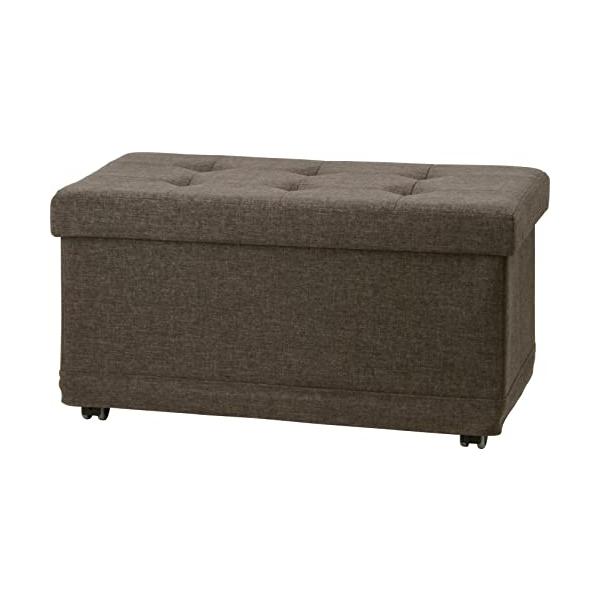 コンパクトチャコール/幅79cm/51304・Color:チャコールPatternName:ベンチ・パッケージ個数:1・サイズ:幅76×奥行38×高さ39.5cm・素材・材質:繊維板、ポリエステル、ウレタンフォーム・原産国:中国・キャスター...