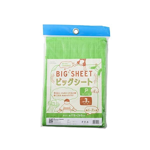 ビッグシートグリーン/170 x 260 cm (長方形)/KY49489・Size:170 x 260 cm (長方形)Style:ビッグシート・パッケージ個数:1・本体サイズ：170×260cm・本体重量：約230ｇ・素材：ポリエチレン