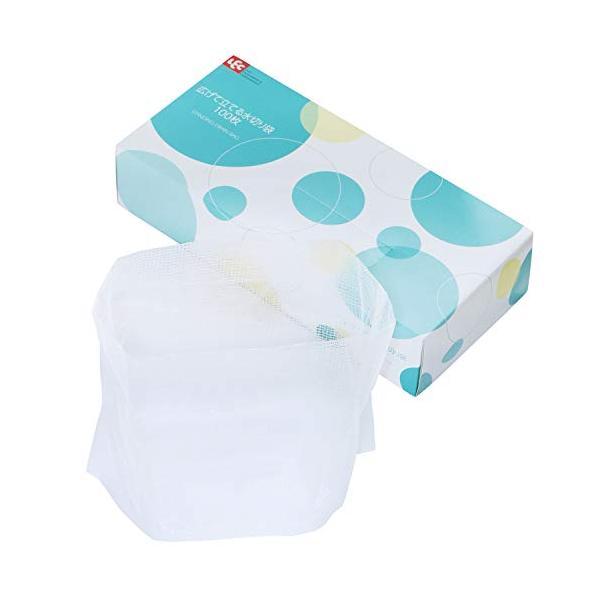 100枚入透明/6×26.5×12.5cm/K00175・パッケージ個数:1・本体：25×10×20cm・●三角コーナーいらず。立てることができる水切り袋です。・●袋ごと捨てられるので衛生的です。・●通水性が良く、細かいゴミも逃さないメッシ...