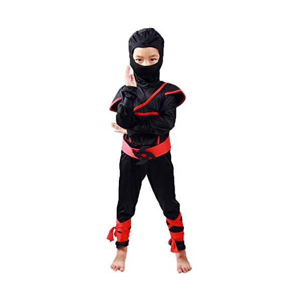 ブラック/S/-・Size:S・素材構成ポリエステル・セット連体服、、ベルト、黒い帯*2、赤い帯*2、タトゥーシール2枚の6点セット。・ハロウィンで大人気ハロウィン、コスプレ、仮装パーティー、ハロウィンパーティー、忘年会、文化祭など、様々な...