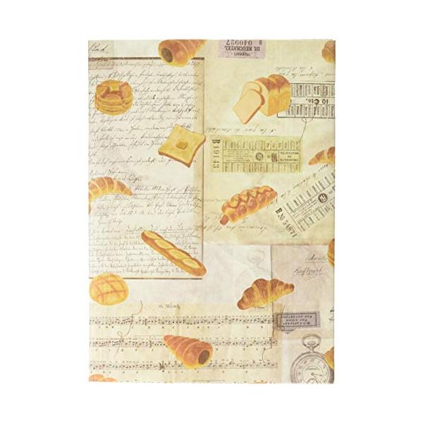 パン/ブックカバー/FFSBC パン・Color:パンPatternName:単品・パッケージ個数:1・素材・材質ポリエチレン不織布粘着シート・サイズ縦200 x 横150 (mm)(半分に折りたたんだ時)(br) 縦360 x 横420 ...