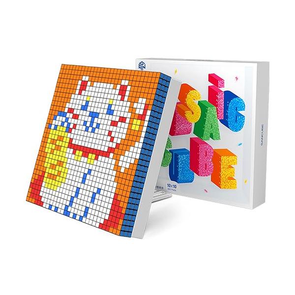 GANミニキューブパズル：GANキューブは、人生の気まぐれなアイデアをインスピレーションあふれる作品に仕上げます。モザイクキューブセットは10×10のミニキューブで構成されています。どれか一つを選んで作成することができます。・優れた性能：G...
