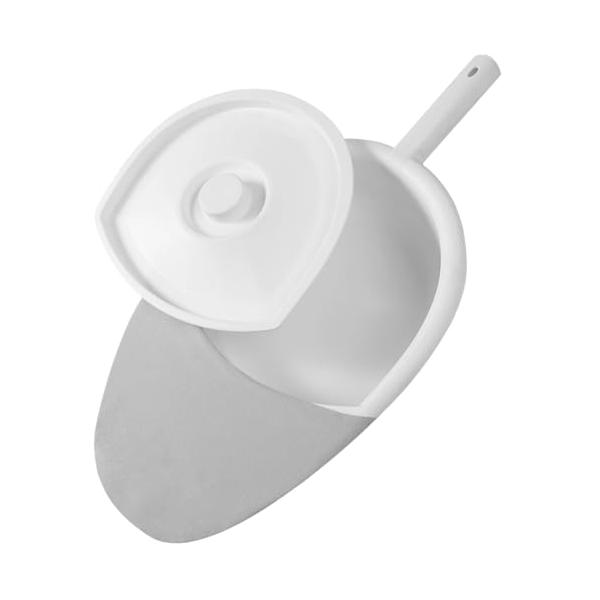 ホワイト/長さ40.5cmx幅28cmx高さ9cm/-・パッケージ個数:1・素材：PPプラスチック、盆身?405*?280*高90mm*柄?110mm、ハンドルサイズ：11cm、製品梱包：差し込み式便器 （布カバー付き）・「差し込み式便器」...