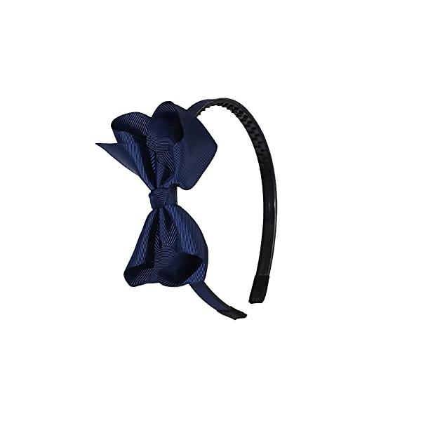 カチューシャネイビー/ワンサイズ/-・Color:ネイビー・パッケージ個数:1・大きなリボン: 可愛らしいデザインで、ヘアアクセサリーとして完璧です・ノー・クロージャ: 着用の際に頭に負担がかからず、快適に過ごせます・ブルーの無地: シンプ...
