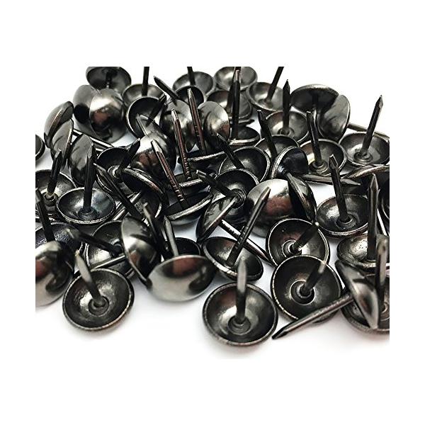 ブラック/17mm×11mm/-・Color:ブラック・パッケージ個数:1・サイズ：17mm×11mm　太さ約1.2mm・材質：スチール・オシャレなブラックカラーの画びょう100個セットです。・カラーブラック・商品内容100個セット