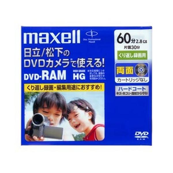 DVDメディア-/-/DRM60HG.1P A・パッケージ個数:1・規格:RAM / 容量(GB):2・種類:AV用 / 記録面:両面1層・入数:1・盤面印刷:不可・著作権保護:非対応