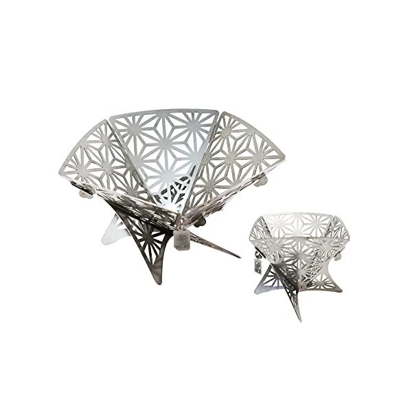 変幻自在シルバー/S/-・Size:S・パッケージ個数:1・商品スペック： 焚き火台の板:280*180*12 炭床:100*100 五徳:345*100*15 留めフック:42*20 ベースプレート:245*245*10 収納袋:400*...