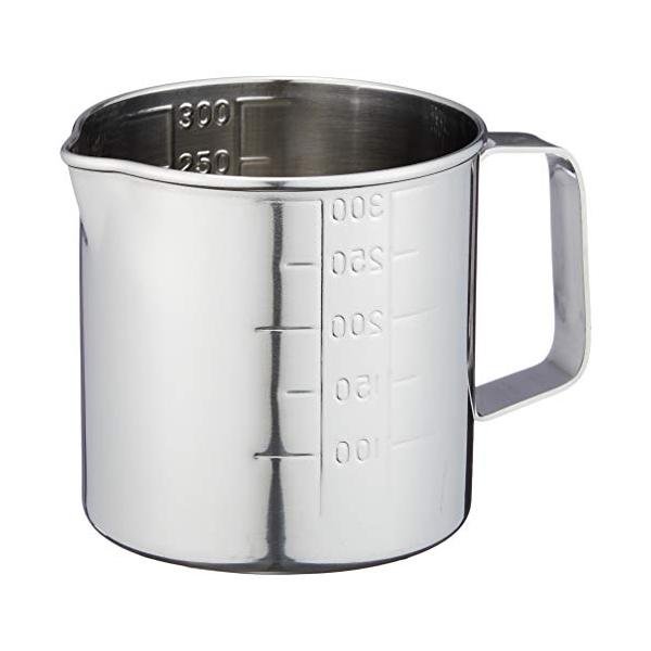 シルバー/300cc/BMZ01300・Size:300cc・パッケージ個数:1・容量(cc): 300・直径×高さ(mm): 78× 75・最小目盛(cc): 50・質量(kg):0.125・素材・材質:18-8ステンレス