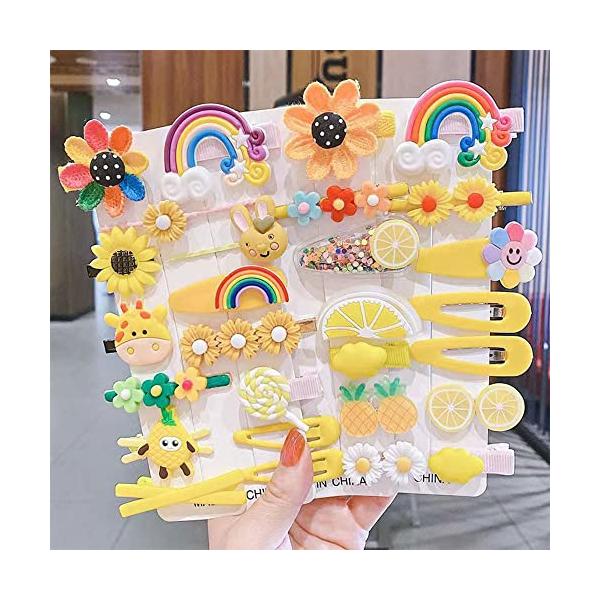 レインボー/-/-・28点セットカラフル、キッズが大好きなモチーフを使用した可愛いヘアアクセサリー・多様なヘアピン髪の毛だけでなく、バックやお子様のお洋服につけたりアクセサリーとしてもご使用いただけます。・プレミアムヘルシー素材かわいい漫画...
