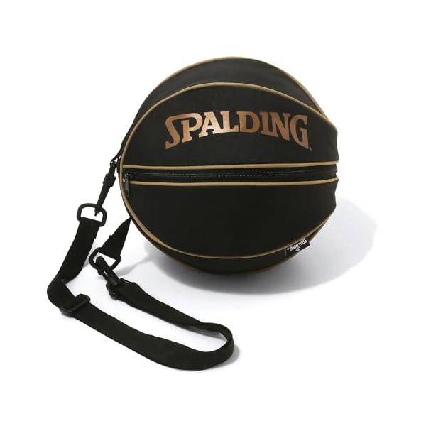 ベーシックゴールド/約H25×W25×D25cm/49-001GD・Color:ゴールドStyle:ベーシック・パッケージ個数:1・7号球を1球収納可能・サイズ:直径約27cm・素材:ポリエステル・カラー:ブラックxゴールド・付属品:肩紐 ...