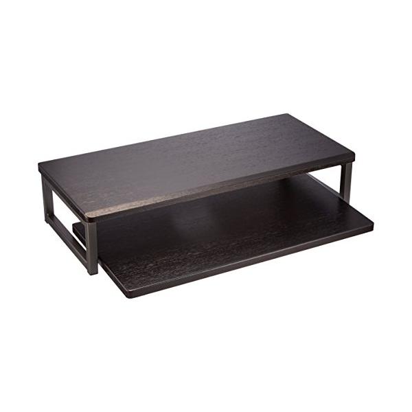 ダーク木目/-/DTR-201DM・Color:ダーク木目・パッケージ個数:1・本体サイズ:モニタ台/W550×D250×H120mm、キーボードテーブル/W500×D250×H40mm・本体重量:モニタ台/2.0kg、キーボードテーブル/...