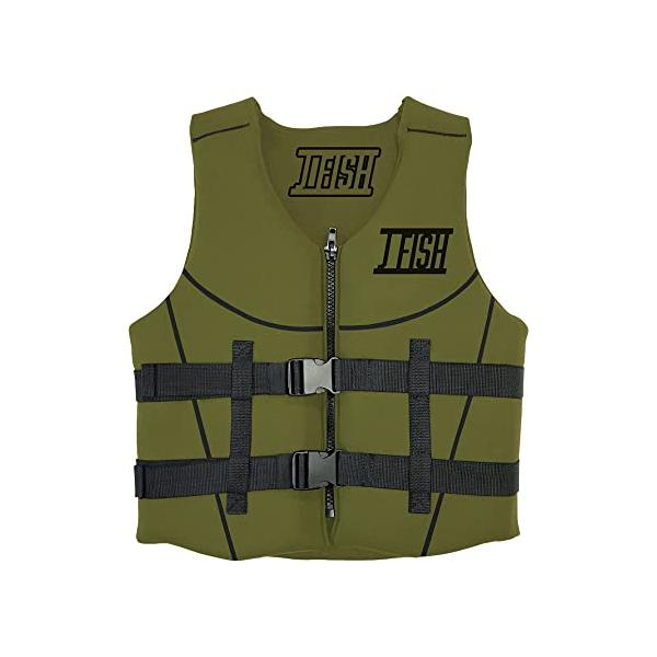 ベストカーキ/S-M/JOV-40244・Size:S-MColor:カーキ・サイズ(胸囲)：S-M (〜95cm)・カラー：カーキ・素材：2mmクロロプレ―ン、PEフォーム、ポリエステル、ポリウレタン・浮力：S-M(6.5キロ)