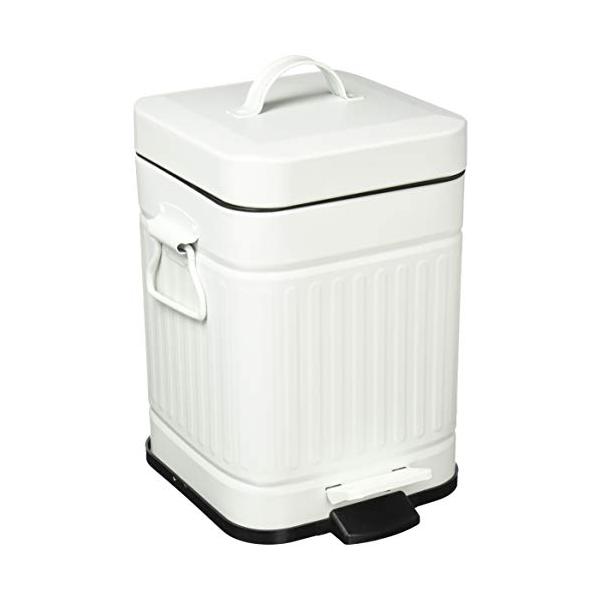 マットホワイトマットホワイト/3L/8790・Size:3LStyle:マットホワイト・パッケージ個数:1・●お部屋のインテリアにそっと映えるダストボックス ●ゴミを持ったまま捨てやすいペダル式 ●ハンドル付きの中容器付き ●角型なので壁際...