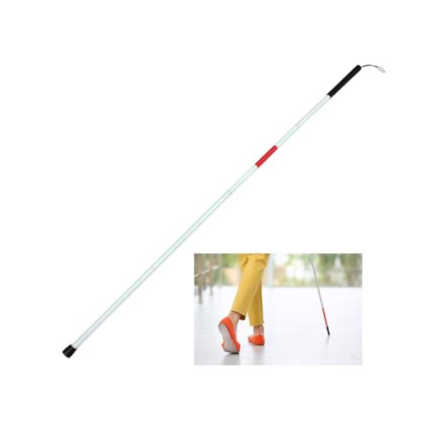 白ホワイト/普通/PP-00697・Color:白ホワイト・パッケージ個数:1・折りたたみ式白杖 ロングタイプの盲人用盲人つえになります。 未使用時はカバン、車、玄関などに立てかけたり、収納スペースに保管も簡単・伸縮タイプロングステッキ 白...