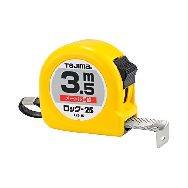 幅25mmイエロー/長さ3.5 m/L25-35BL・Size:長さ3.5 mStyle:幅25mm・パッケージ個数:1・原産国:中国・梱包サイズ:13.0 x 10.5 x 4.7 cm・テープ長さ(m):3.5 テープ幅(mm):25 ...