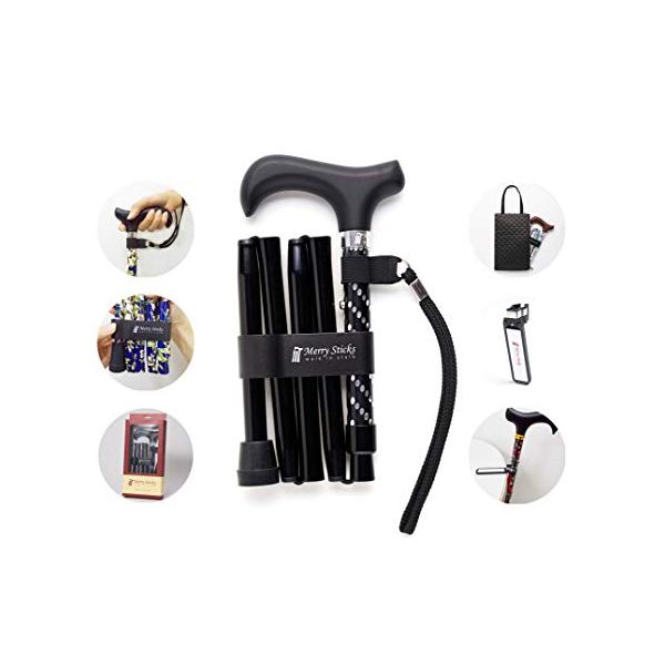 スターライト　ブラック/1個 (x 1)/MS-572-EVBK-077BK・Color:スターライト　ブラック・パッケージ個数:1・華やかなデザイン杖上部に光が当たるときらきらと光る表面加工・豊富なオプション つえぶくろ 、ステッキクリッ...