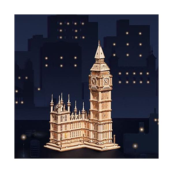 ビッグベン・Style:ビッグベン・つくるんですは日本におけるRobotime社製品の正規輸入販売代理店です。・嬉しい日本語説明書付｜安心コールサポート対応・ピース数：220｜付属品：サンドペーパー｜製造：中国製・完成サイズ：W101×D1...