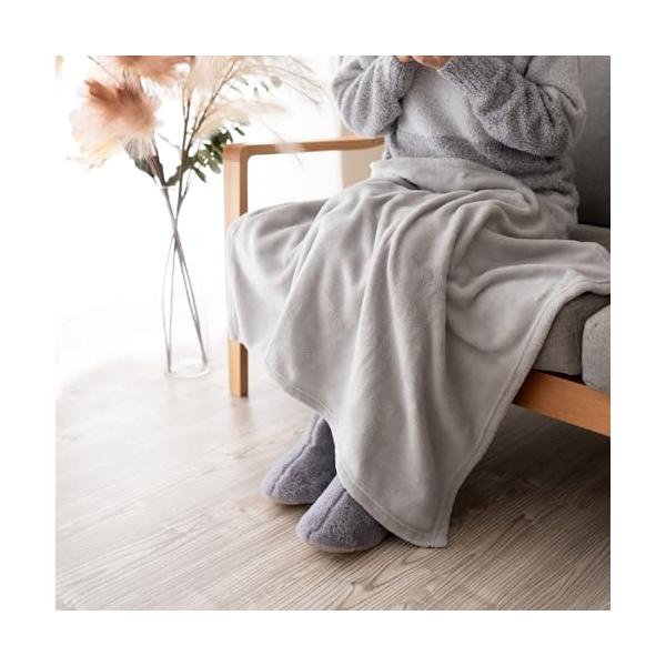シンプルグレー/70×100cm/sup419・Size:70×100cmColor:グレー・薄手で使いやすいサンゴマイヤーの1枚毛布とひざ掛けは、薄手で軽やか。それでもしっかりと暖かさを感じられる、日常使いにぴったりのアイテムです。持ち運...