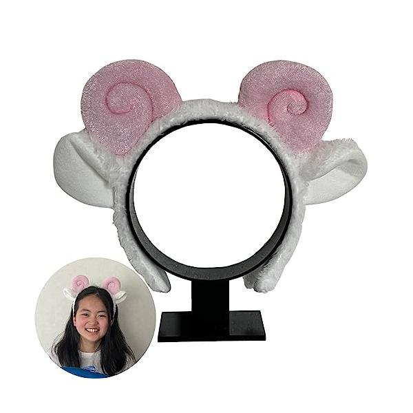 ピンク/-/-・Color:ピンク・いろんな場面で使える可愛いひつじ耳のカチューシャです。モコモコした感触の白い部分と、手触りのいいツノの部分で作られています。・大人気の「ジンギスカンダンス」でファイターズガールが頭に付けているのと同じ形の...