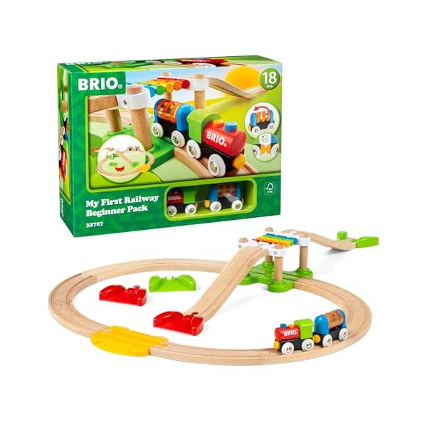 レールウェイ ビギナーセット 全18ピース 1歳半~ 33727/３７x３７x１２cm/33727・Color:レールウェイ ビギナーセット 全18ピース 1歳半~ 33727・パッケージ個数:1・マイファーストシリーズ1歳半からの新しいレ...
