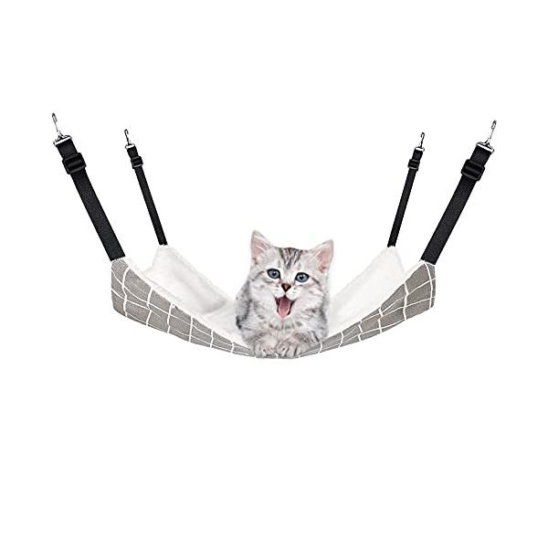 グレーグリット/L/J・Size:LColor:グレーグリット・パッケージ個数:1・1.製品仕様冬夏両用の猫ハンモック、10kgまでの荷重に耐えられます。L展開 サイズ： 約58ｘ48ｃｍ。・2.優れた素材一面が柔らかい素材でふわっふわの暖...