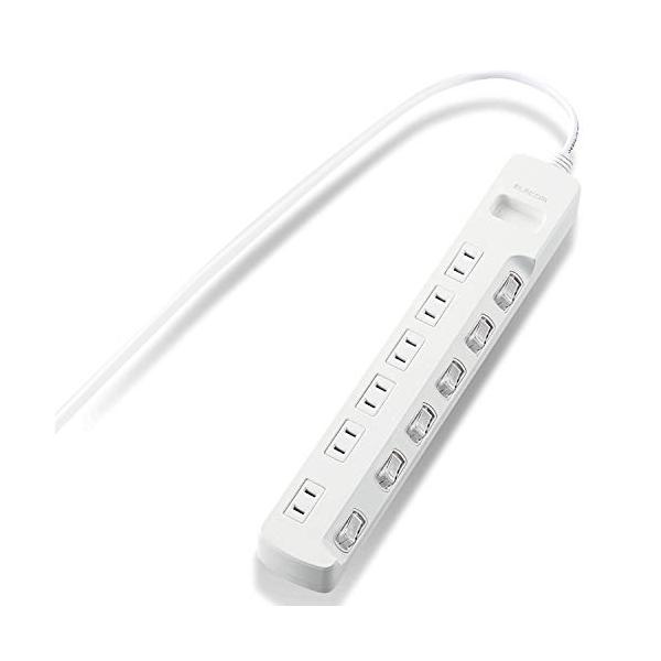 6個口単品/2m/T-E5A-2620WH・Color:単品Size:2mStyle:6個口・パッケージ個数:1・接続機器ごとにON/OFFでき、待機電力を個別に節約できる個別スイッチが付いた省エネタップです。・接続機器ごとにON/OFFで...