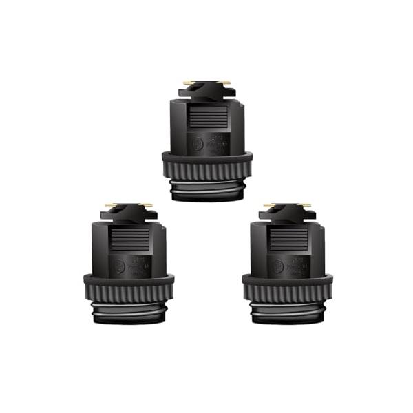 黒い黒い/3個入り/EB-13・Size:3個入りColor:黒い・製品名：Aiwode ダクトレール ソケット e26・導入：e26口金、ロックキー固定付き、落下防止、簡易取付、ランプシェードを固定できる、耐荷重5kg・電圧範囲：0~25...