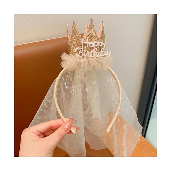 ゴールド/25*5*3cm/-・Color:ゴールド・商品仕様材質：チュール、カラー：ゴールド、サイズ：25*5*3cm。可愛いデザインが、パーティーの主役にしてくれます。様々な服装や髪型を簡単に組み合わせることができます。・優れた素材高品...