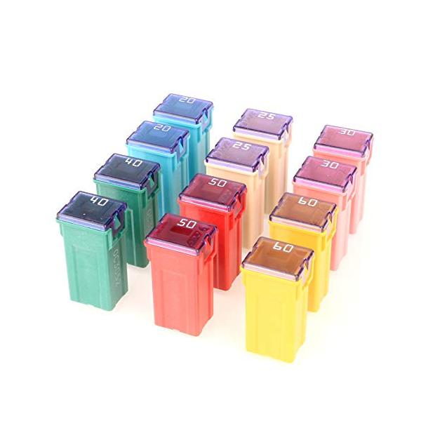 E520-12個/-/-・Color:E520-12個・パッケージ個数:1・12個のトールプロファイルヒューズ、各アンプ定格の6個のヒューズが含まれています：20A/25A/30A/40A/50A/60A。・他のさまざまな自動車システムの中...