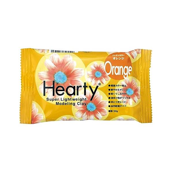 オレンジオレンジ/50g/301257・Size:50gStyle:オレンジ・リニューアル 新しくなったハーティクレイ・本体サイズ：W145mm×H85mm×D20mm/容量：50ｇ・成分：微小中空球樹脂、繊維、無機粉、合成糊材、保存材、防...