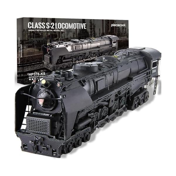 S-2型蒸気機関車・Style:S-2型蒸気機関車・難易度：、パーツ数：448、完成品サイズ：L22.5cm×W4.5cm×H5cm・金属素材で作られ、完成品の質感がアプ加工性に優れており、汎用性の高いSUS430ステンレス鋼が採用され、完...
