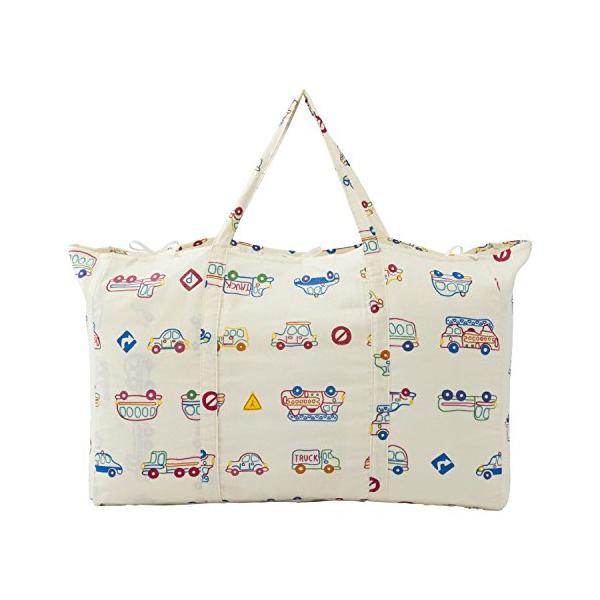 ポータブルクリーム/ミニサイズ ダブル/-・保育園・幼稚園などのお昼寝布団、帰省時や旅行時のお昼寝に最適・手提げバッグ付で持ち運びもとっても便利・汗っかきのお子様にぴったり吸収性・発散性に優れたガーゼ生地・掛けカバー・敷カバー・手提げバッグ...