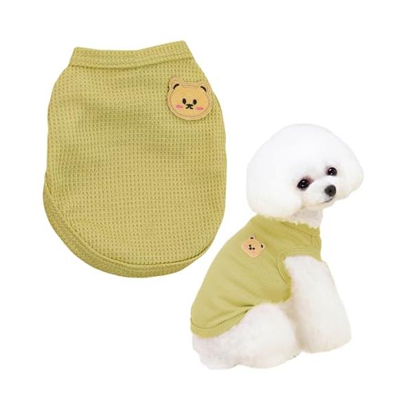 クラシックグリーン/M：2〜3kg/Umeloeo・Color:グリーンSize:M：2~3kg・可愛いデザインペットのTシャツは無地で見た目がおしゃれです。人気のクマのデザインがあり、ペットの可愛さが倍増間違いなし・素材ペットウェアはポリ...