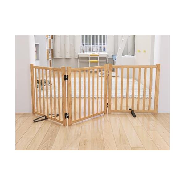 -/175L x 2W x 58H cm/DG022-583・Size:175L x 2W x 58H cm・ペットゲート・商品仕様材質：純天然の木材。色：原木色。展開時サイズ（約）：高さ58cmx幅175cm。収納時サイズ（約）：高さ58...