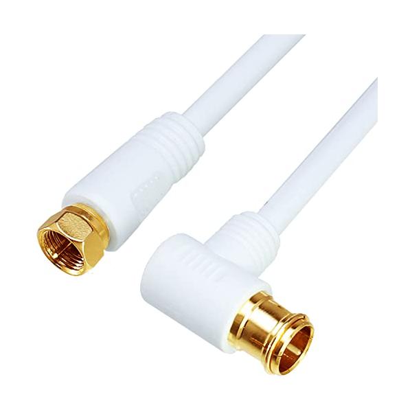 4C LFタイプ 白/0.5M/4CLF-005WH・Color:4C LFタイプ 白Size:0.5M・パッケージ個数:1・4K8K放送(3224MHz)対応TVアンテナケーブル S-4C-FB 4C同軸タイプ。電波のシールド性に優れた金...