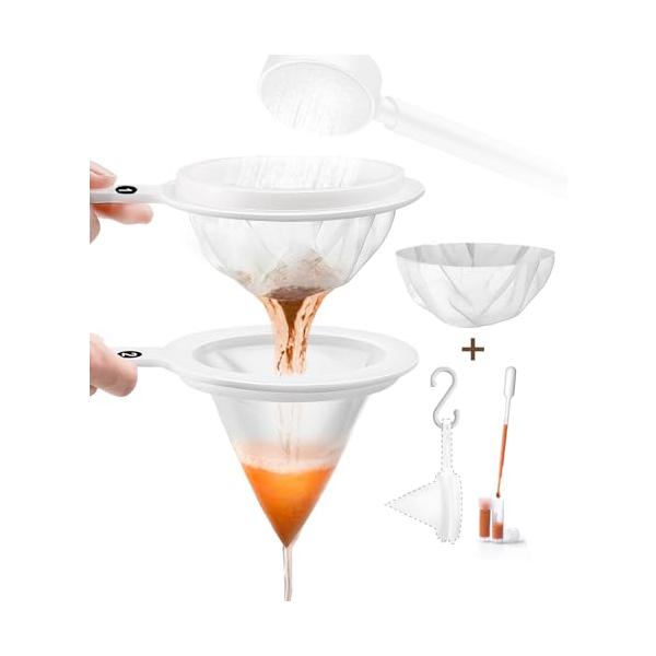 シンプルホワイト/240mmx150mm/-・使い方：24時間で孵化後ブラインシュリンプを分離でき、80目と200目2種セットです。卵：テトラ (Tetra) ブラインシュリンプエッグス、大卵におすすめます。・デザイン： 丸い粗い目のメッシ...